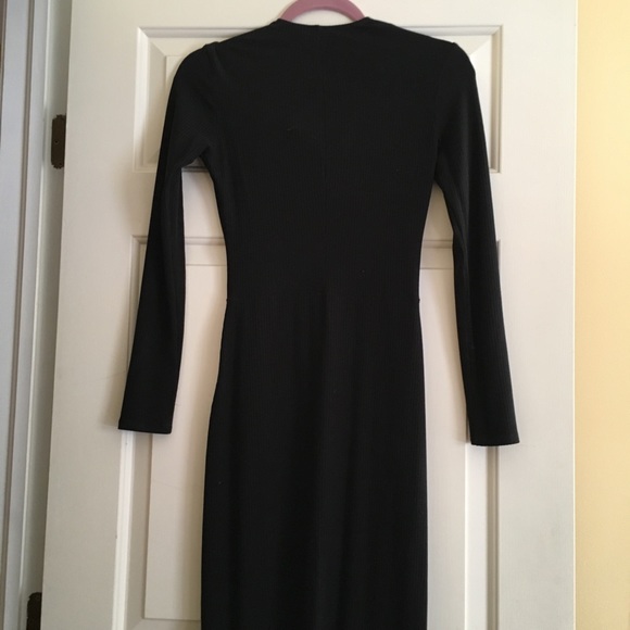 Reformation | Dresses | Reformation Edison Lace Up Dress Long Sleeve ...